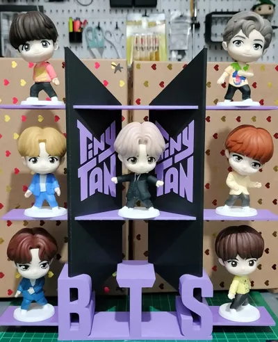 Estantes de exhibición temáticos de BTS por firstcut puzzles MakerWorld ...
