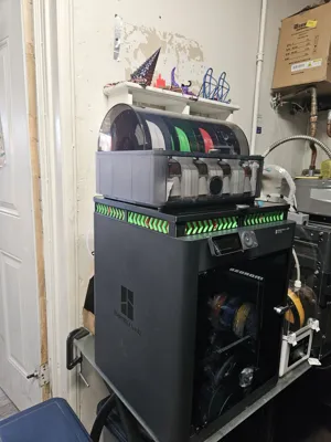 Bambu P1 and X1 Sliding Vents Glass Top LED Enclosure / Riser Remixed ...