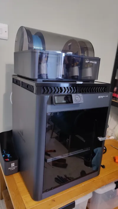 Bambu P1 and X1 Sliding Vents Glass Top LED Enclosure / Riser Remixed ...