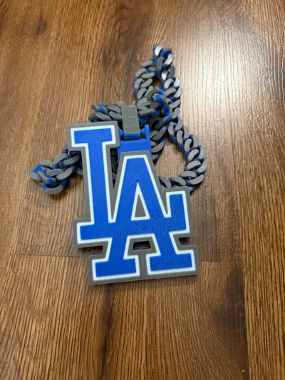 LA Dodgers Chain - Free 3D Print Model - MakerWorld