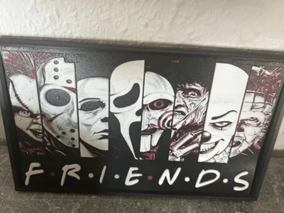 Filament Painting Frame for Friends Hueforge Remixed by Tech_Outreach ...