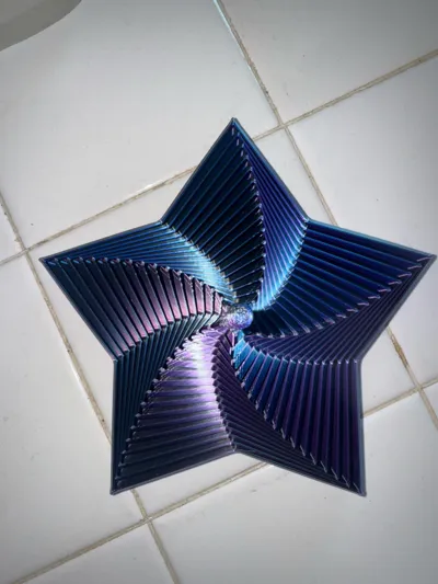 Expanding Star Fidget by 3Dealin MakerWorld: Download Free 3D Models