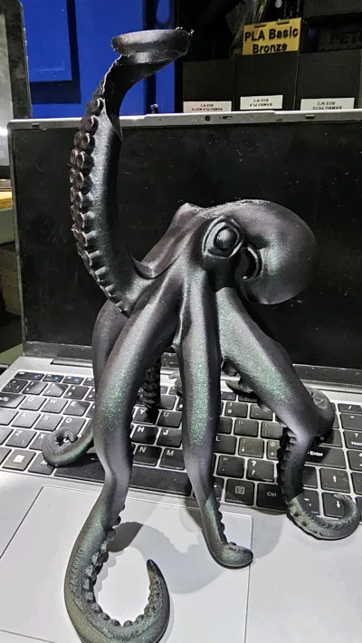 Octopus Table Lamp – LED lamps & E14 - Free 3D Print Model - MakerWorld