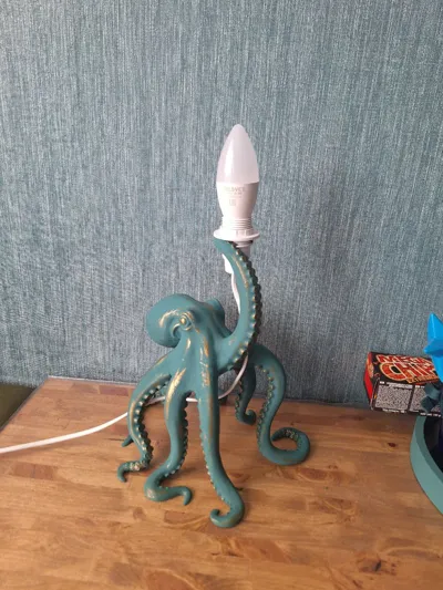 Octopus Table Lamp – LED lamps & E14 - Free 3D Print Model - MakerWorld