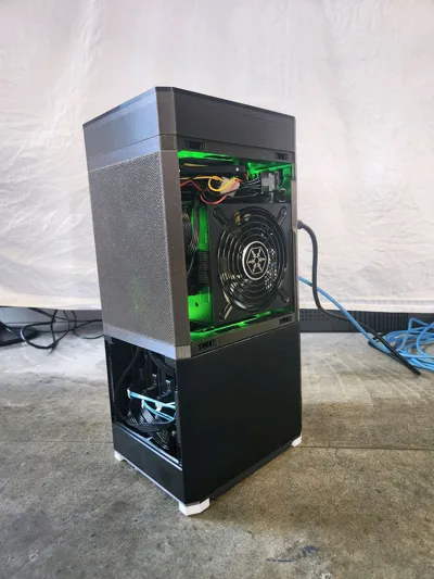 MASS - Stackable NAS ITX Enclosure by Haydn Bao MakerWorld: Download ...