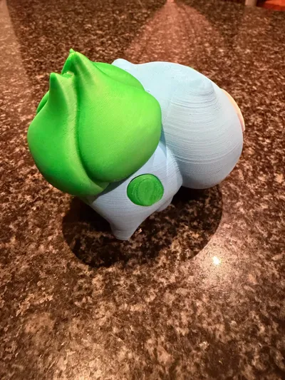 Wise Pokemon Bulbasaur multi-color parts no AMS - Free 3D Print Model ...