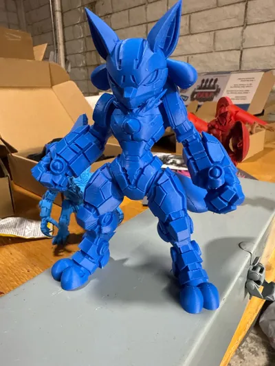 Mecha Pokemon Series: Full Lucario Statue Design by AT62 MakerWorld ...