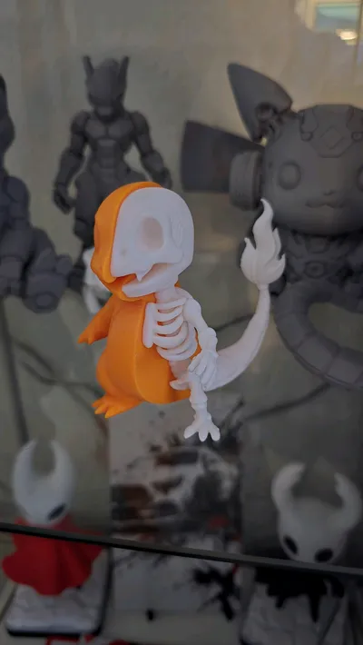Charmander pokemon Skeleton action Figure - Free 3D Print Model ...