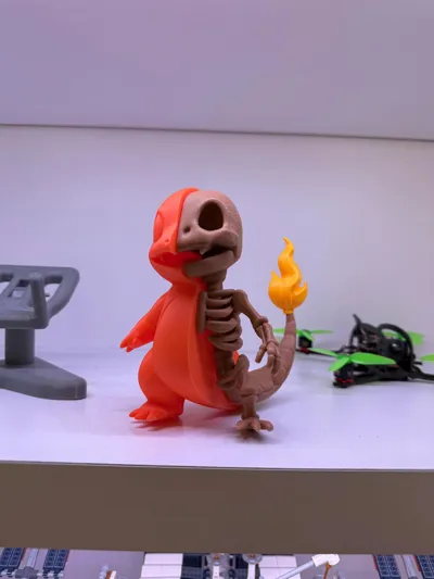 Charmander pokemon Skeleton action Figure - Free 3D Print Model ...
