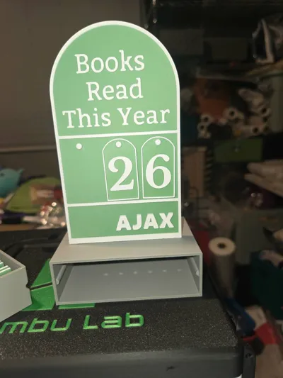 Book Counter - Free 3D Print Model - MakerWorld