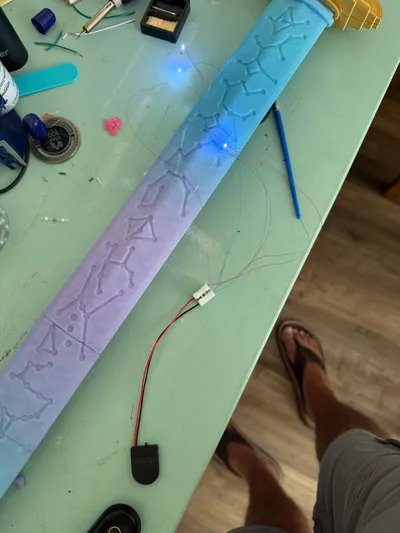 Zoey's Shin-kal Throwing Knives w/LED Channel - Free 3D Print Model ...