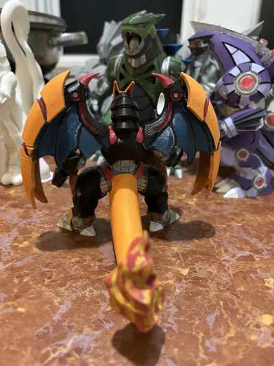 Mecha Pokemon Series ‧ Charizard Full-Body Statue by AT62 MakerWorld ...