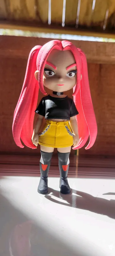 Kpop Demon Hunters Mira chibi style - Free 3D Print Model - MakerWorld
