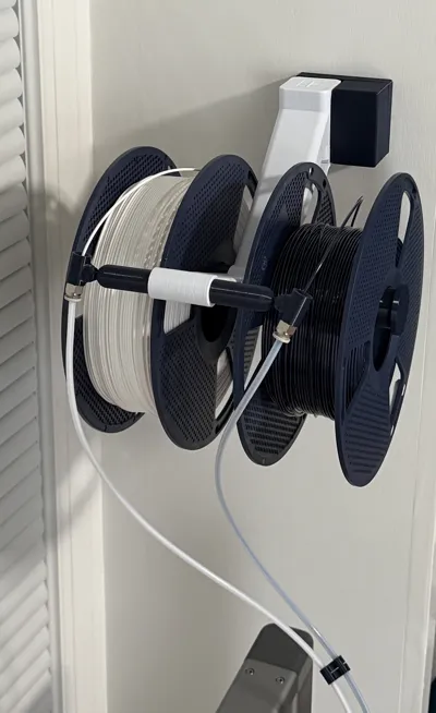 A1 External Spool Holder (All 3D Printed) - Free 3D Print Model ...