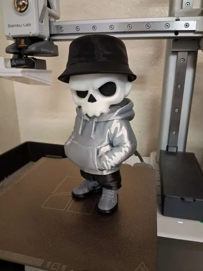 Urban Ghost – Multi-Part Skull Toy (ZKULL) - Free 3D Print Model ...