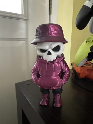 Urban Ghost – Multi-Part Skull Toy (ZKULL) - Free 3D Print Model ...