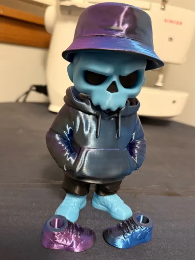 Urban Ghost – Multi-Part Skull Toy (ZKULL) - Free 3D Print Model ...