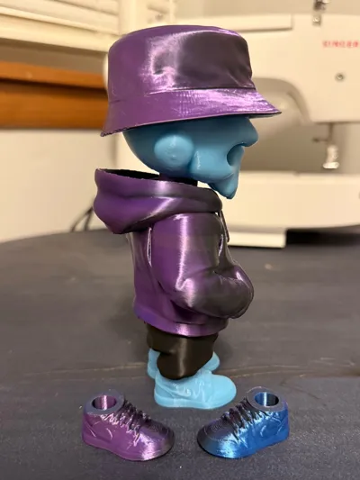 Urban Ghost – Multi-Part Skull Toy (ZKULL) - Free 3D Print Model ...