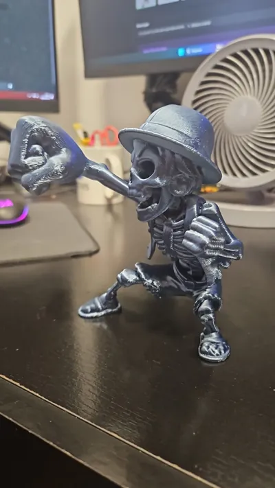 One Piece Luffy Skeleton Figure Punch Pose - Free 3D Print Model ...