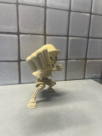 One Piece Luffy Skeleton Figure Punch Pose by Mad power MakerWorld ...