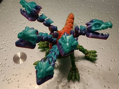 Hydra Skeleton Dragon - Free 3D Print Model - MakerWorld