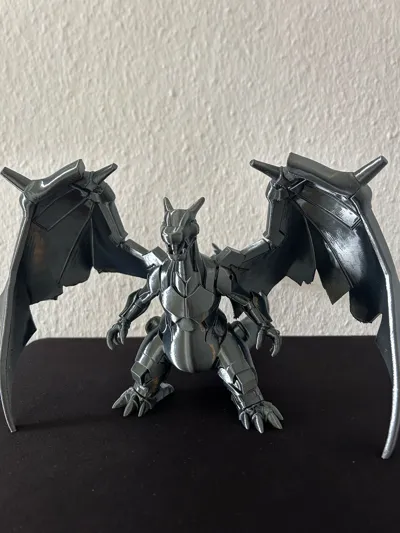 Mecha Pokemon Series: Mighty Charizard Statue - Free 3D Print Model ...