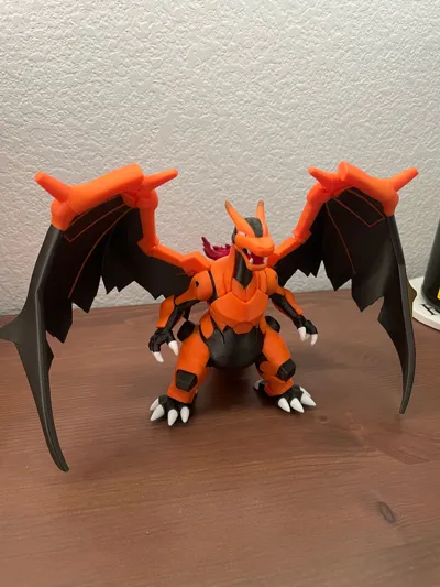 Mecha Pokemon Series: Mighty Charizard Statue - Free 3D Print Model ...
