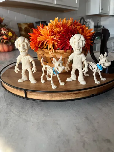 Scooby-Doo and Shaggy Skeleton Duo - Free 3D Print Model - MakerWorld
