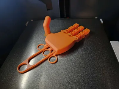 Overengineered Mechanical Hand V2 - 4 Fingers! - Free 3D Print Model ...