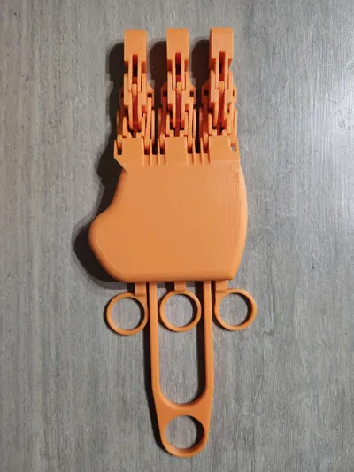 Overengineered Mechanical Hand V2 - 4 Fingers! - Free 3D Print Model ...