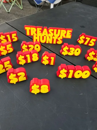 Vendor Table Top Price Blocks - Free 3D Print Model - MakerWorld
