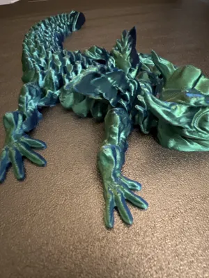 Glorious Baby Dragon - Articulated Print in Place - Free 3D Print Model ...