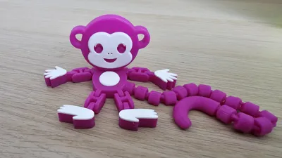 Flexi Articulated Monkey by Fixumdude MakerWorld: Download Free 3D Models