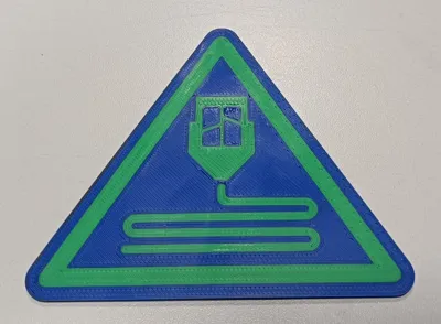 Warning 3D Printer Sign - Lab Style (No AMS) by JulesPrint3D - MakerWorld