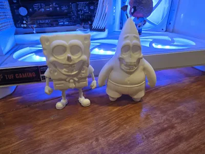 SpongeBob & Patrick Skeleton Nickelodeon Classic by Mad power ...