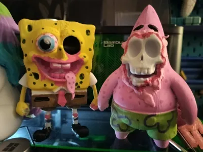 SpongeBob & Patrick Skeleton Nickelodeon Classic by Mad power ...