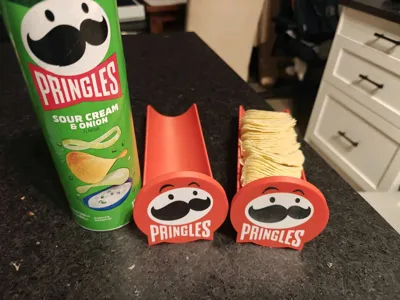 Pringles Tray and lid - with new logo - Free 3D Print Model - MakerWorld