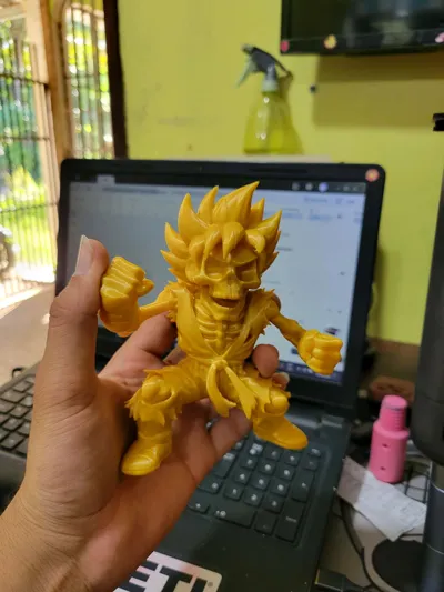 Goku and Vegeta Skeleton Figures Dragon Ball - Free 3D Print Model ...