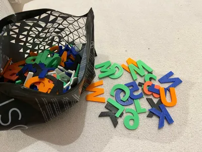 Alphabet + Numbers - Free 3D Print Model - MakerWorld