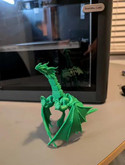 RainWing Dragon, minimal supports, wings of fire, MINI printable - Free ...