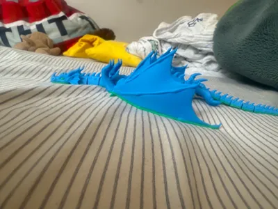 RainWing Dragon, minimal supports, wings of fire, MINI printable - Free ...