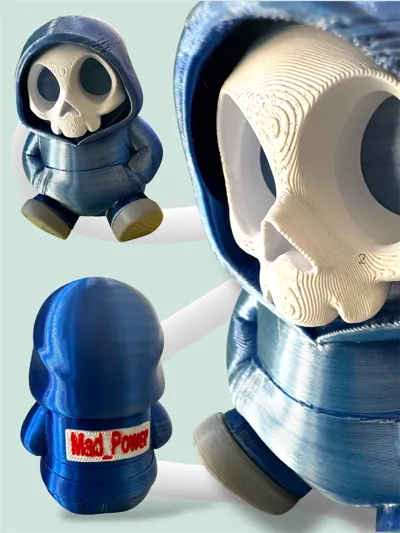 Street Skull Halloween 3D Action Figure - Free 3D Print Model - MakerWorld