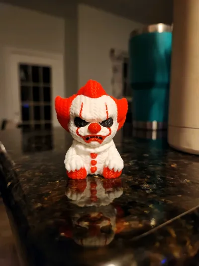 Knitted Horror Clown - Free 3D Print Model - MakerWorld