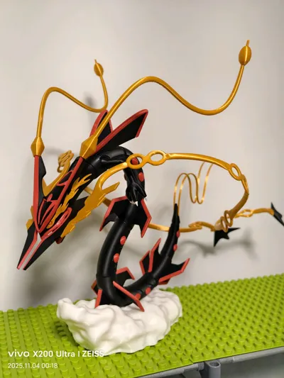 384-mega Rayquaza-no AMS-Pokemon - Free 3D Print Model - MakerWorld