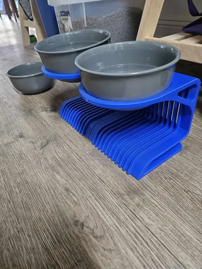 Onami Pet Food Bowl Raiser Stand - Free 3D Print Model - MakerWorld