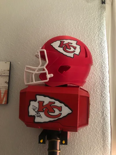 KC Chiefs Helmet by KC Customs MakerWorld: Download Free 3D Models