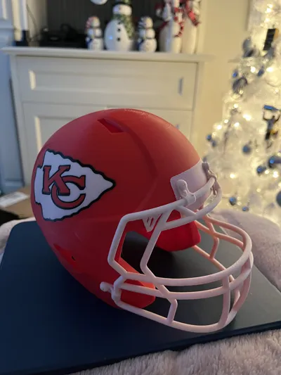 KC Chiefs Helmet by KC Customs MakerWorld: Download Free 3D Models