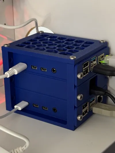 Raspberry Pi 4 & 5 Mini Server Rack Case by jonthemiller MakerWorld ...
