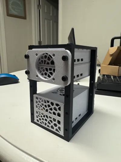 Raspberry Pi 4 & 5 Mini Server Rack Case by jonthemiller MakerWorld ...