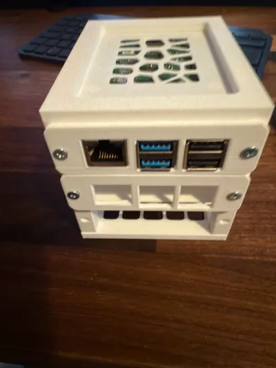 Raspberry Pi 4 & 5 Mini Server Rack Case by jonthemiller MakerWorld ...